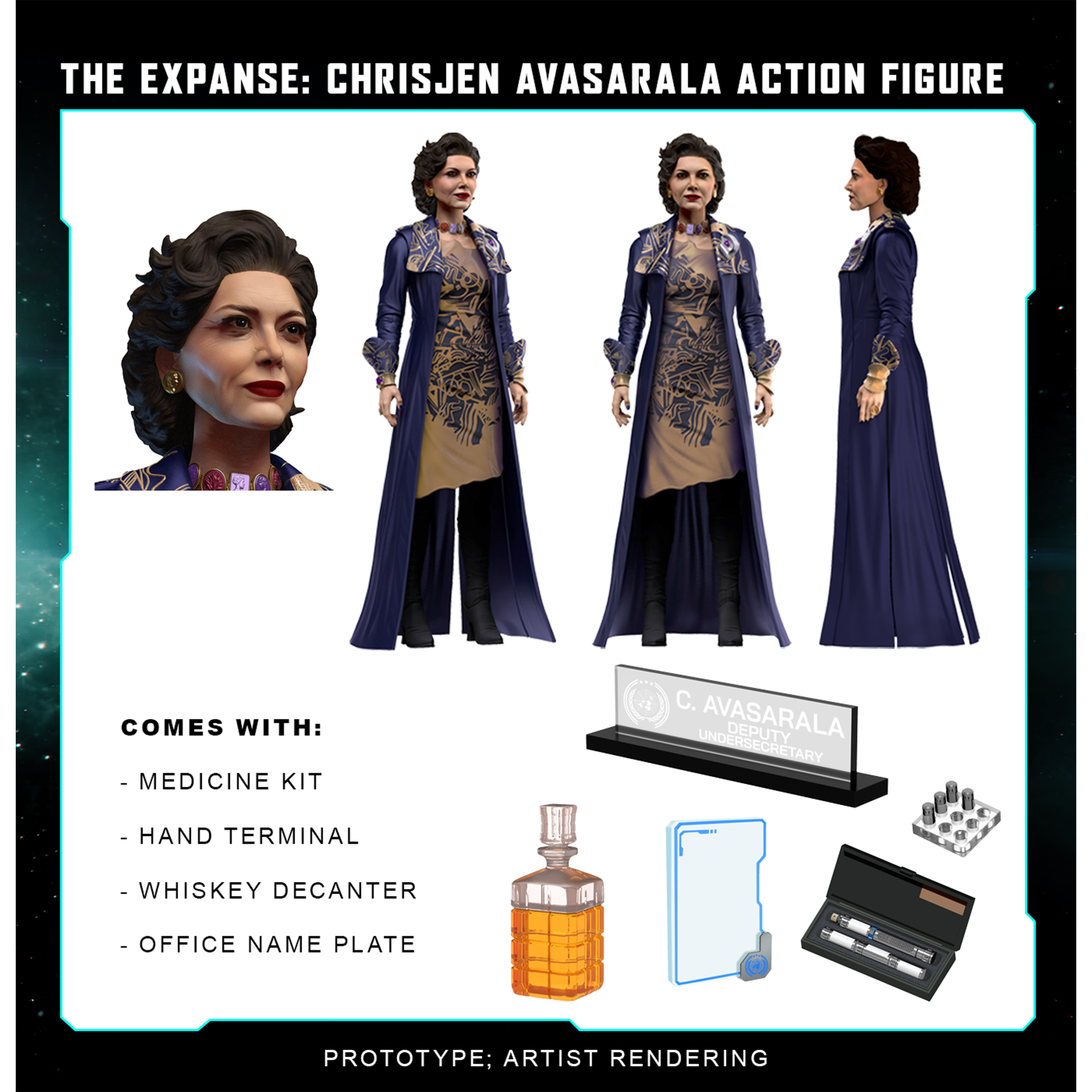 THE EXPANSE - Chrisjen Avasarala Action Figure – The Nacelle Company