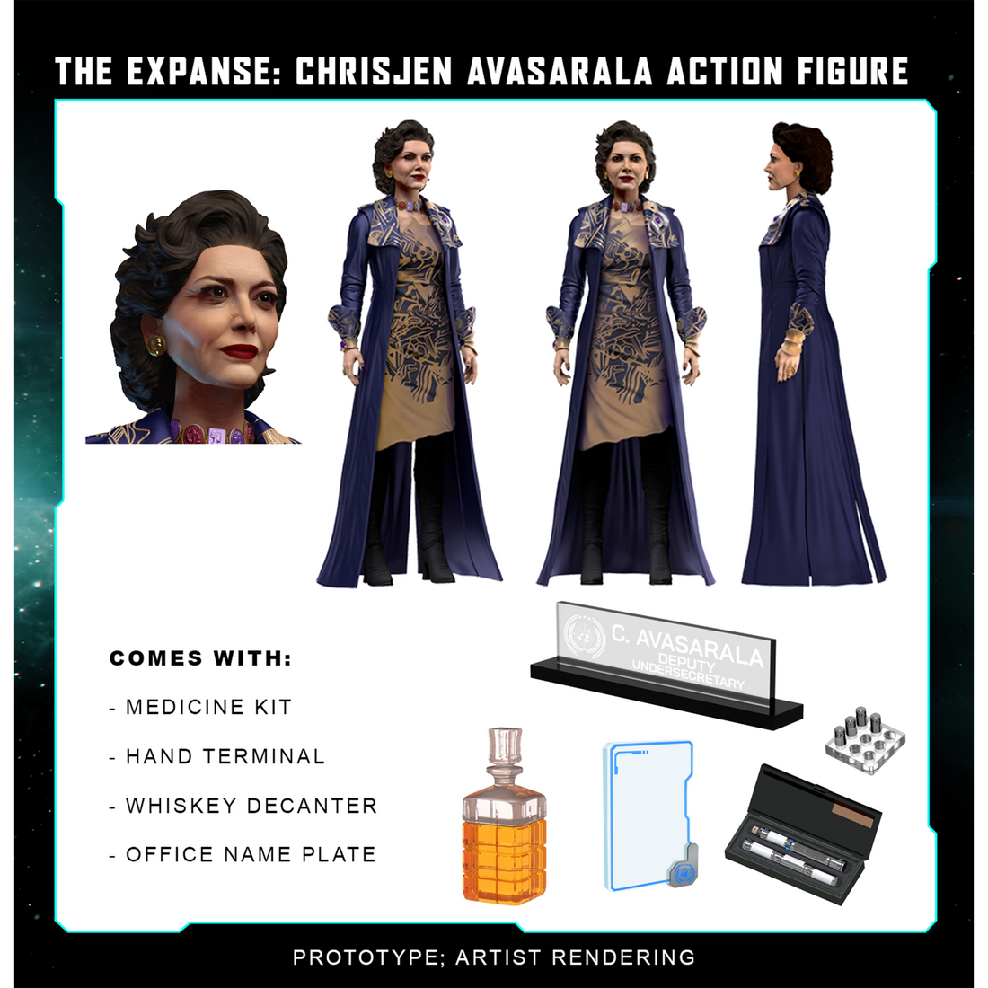THE EXPANSE - Chrisjen Avasarala Action Figure – The Nacelle Company